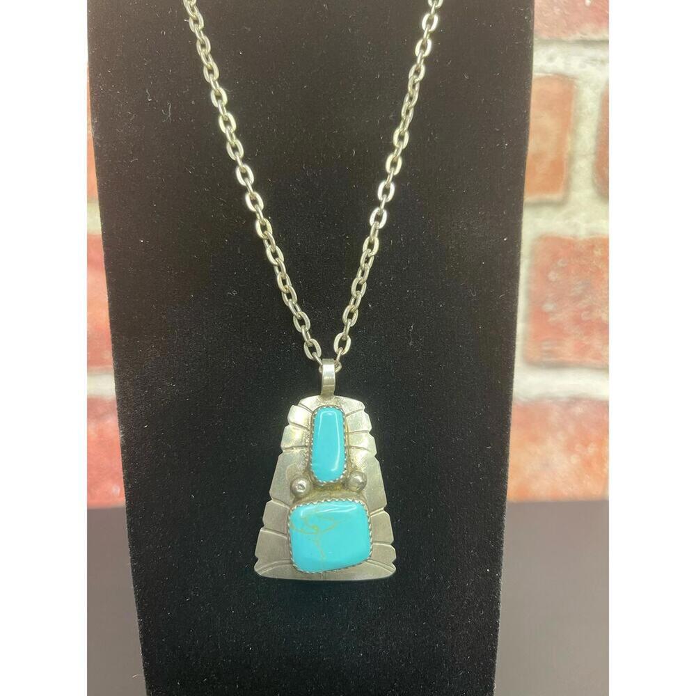 Navajo Artist Laura J. Dabbs Sterling Silver Turquois… - Gem